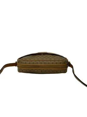 Gucci | Bags | Gucci Vintage Micro Gg Logo Leather Mini Shoulder Bag ...